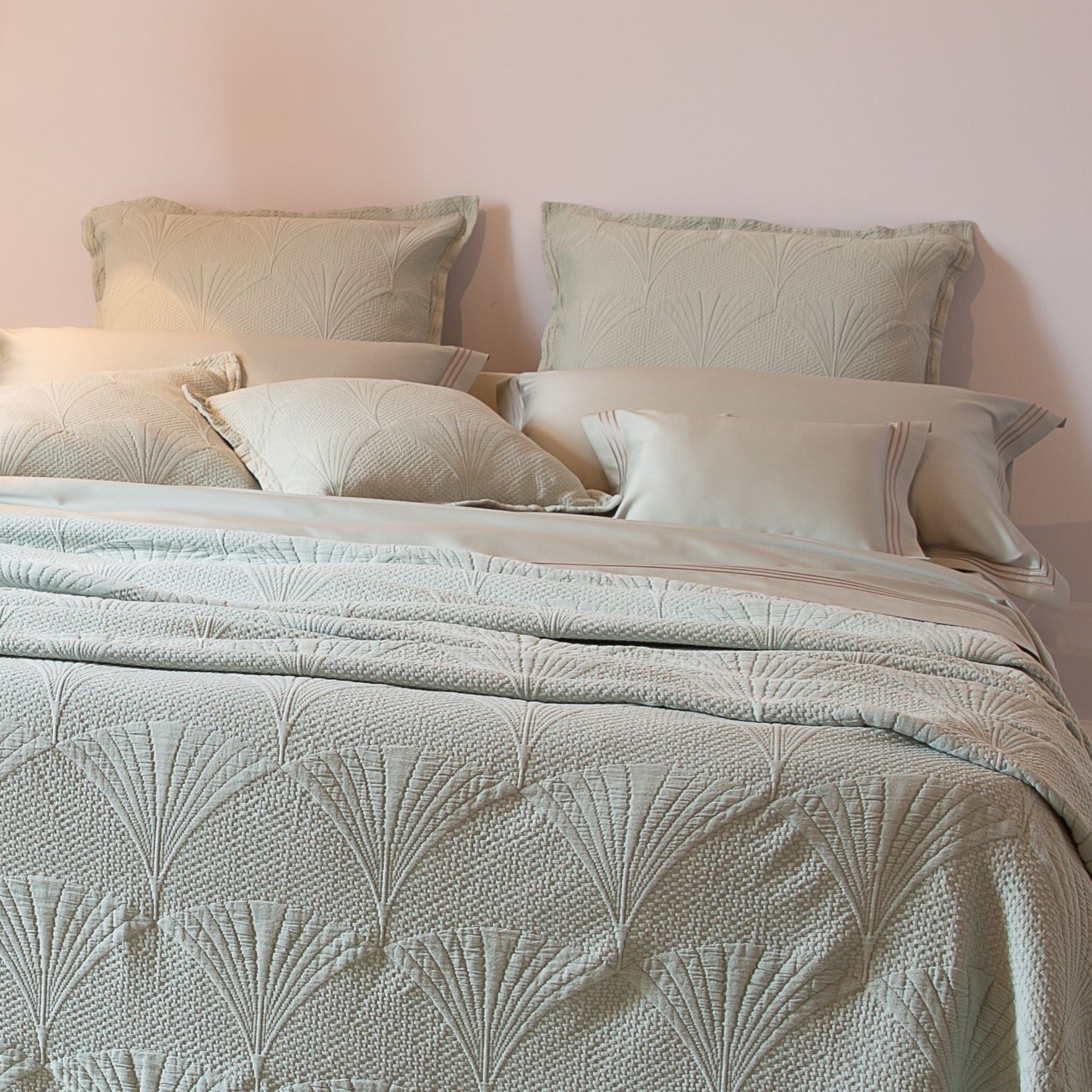 Copriletto Venus in cotone jacquard per Matrimoniale King | Ferò